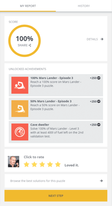 A Dedicated Landing with a Genetic Algorithm